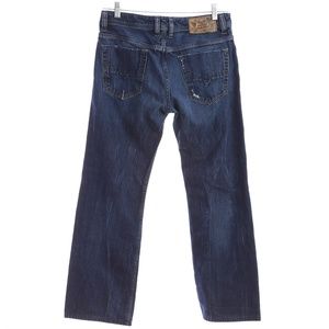 Diesel | Jeans | Diesel Viker Distressed Dark Wash Straight Jeans ...